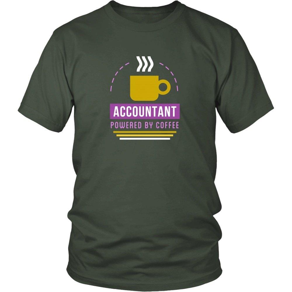 Accounting T Shirt - Accountant Powered by Coffee - Teelime | Unique t ...