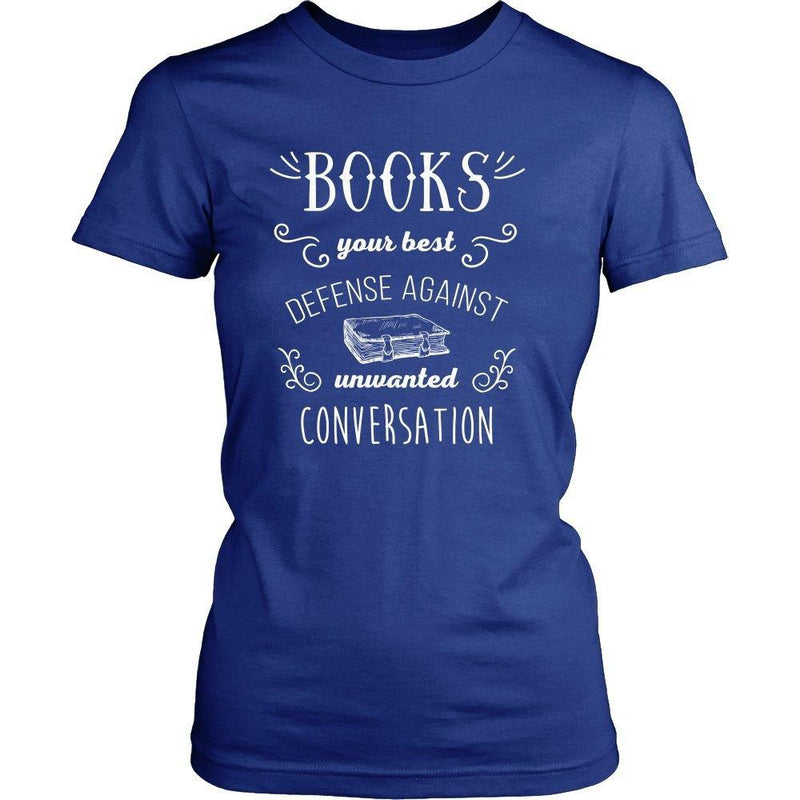 Book Tee - Books your best defense against unwanted - Teelime | Unique ...