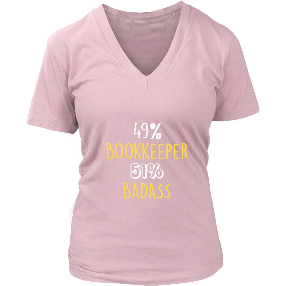 Bookkeeper Shirt - 49% Bookkeeper 51% Badass Profession - Teelime ...