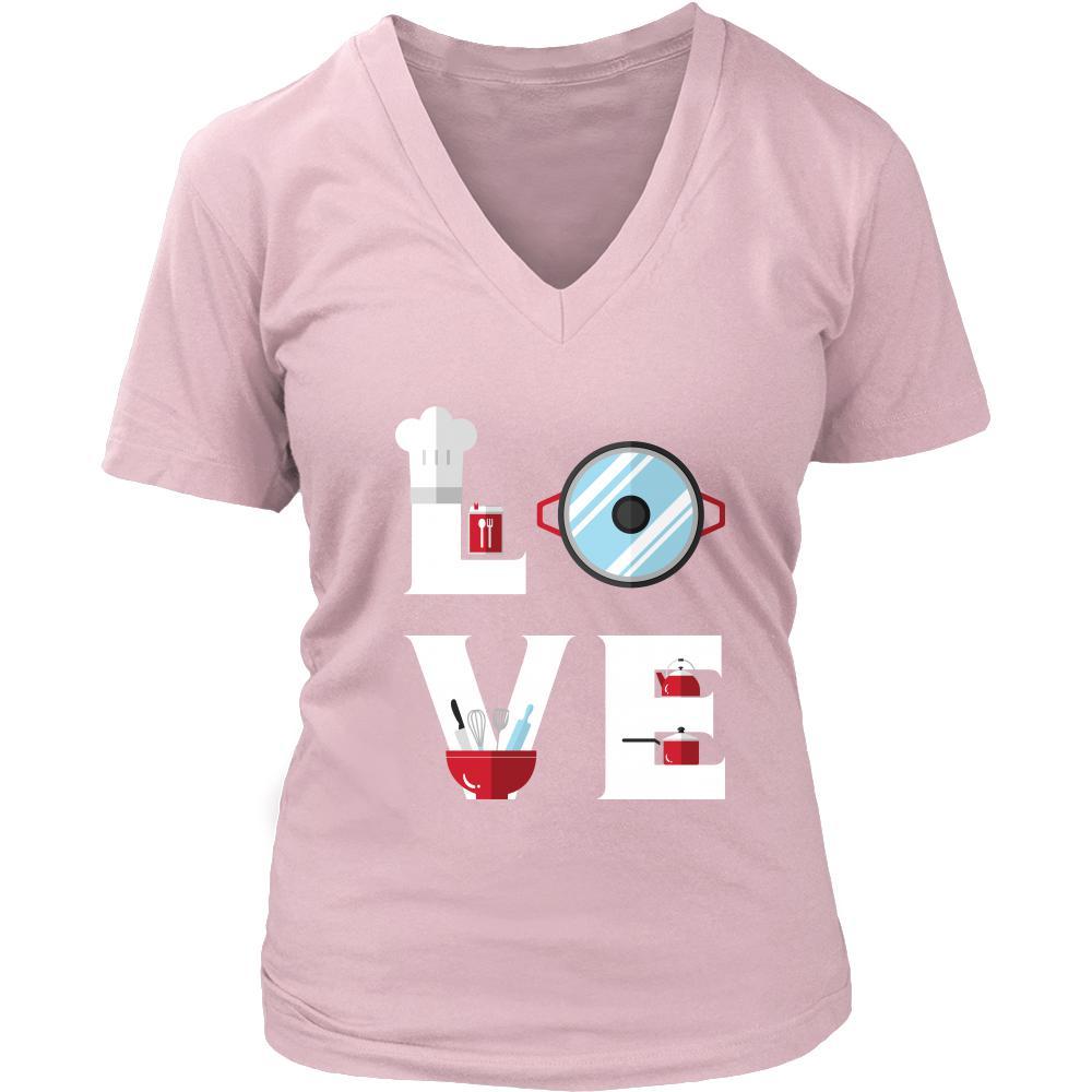 Chef - LOVE Chef - Cook Profession/Job Shirt - Teelime | Unique t-shirts
