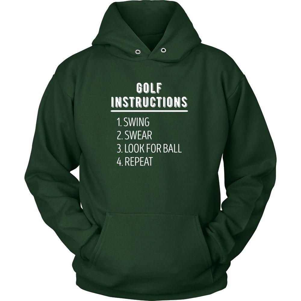 Golfer T Shirt - Golf Instructions - Teelime | Unique t-shirts