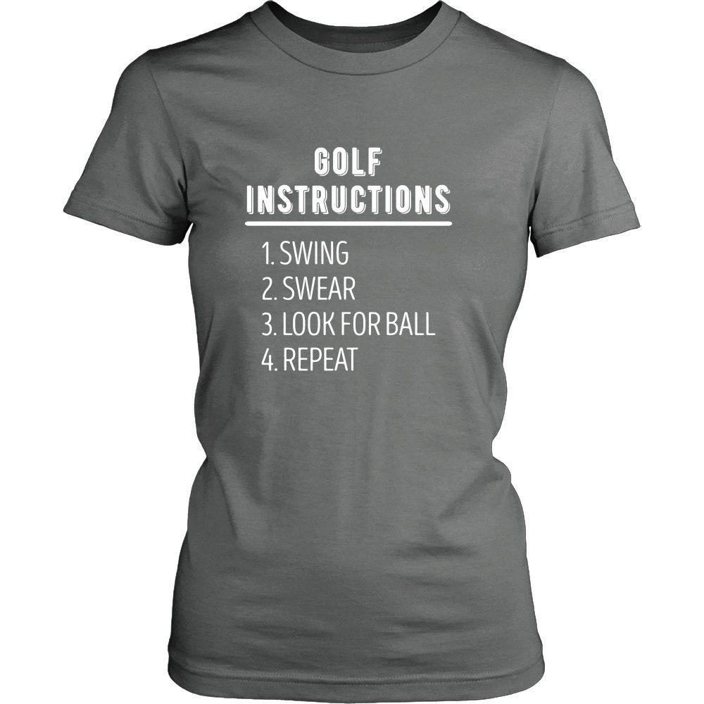 Golfer T Shirt - Golf Instructions - Teelime | Unique t-shirts