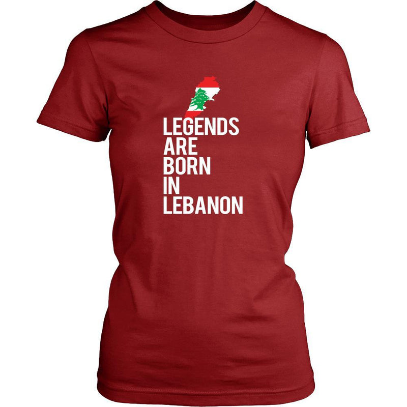 Lebanon Shirt - Legends are born in Lebanon - National Heritage Gift ...