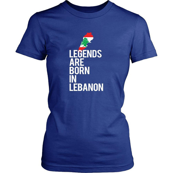 Lebanon Shirt - Legends are born in Lebanon - National Heritage Gift ...