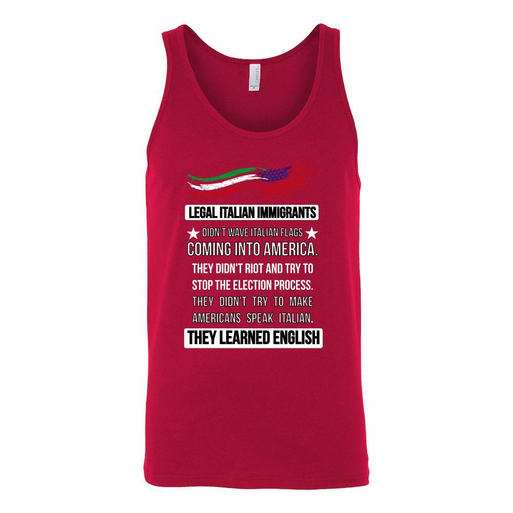 Italian Immigrants tank top - custom made unique,geek tank top gift ...