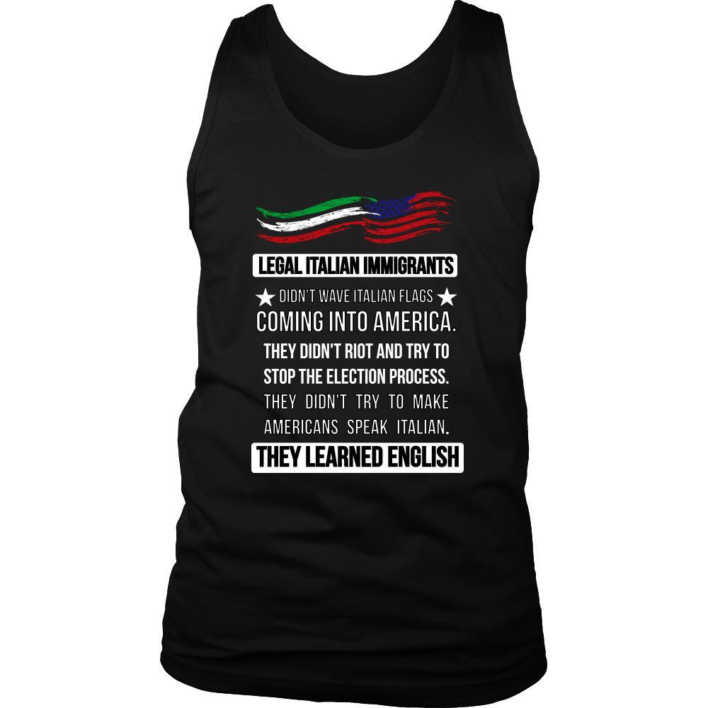 Italian Immigrants tank top - custom made unique,geek tank top gift ...