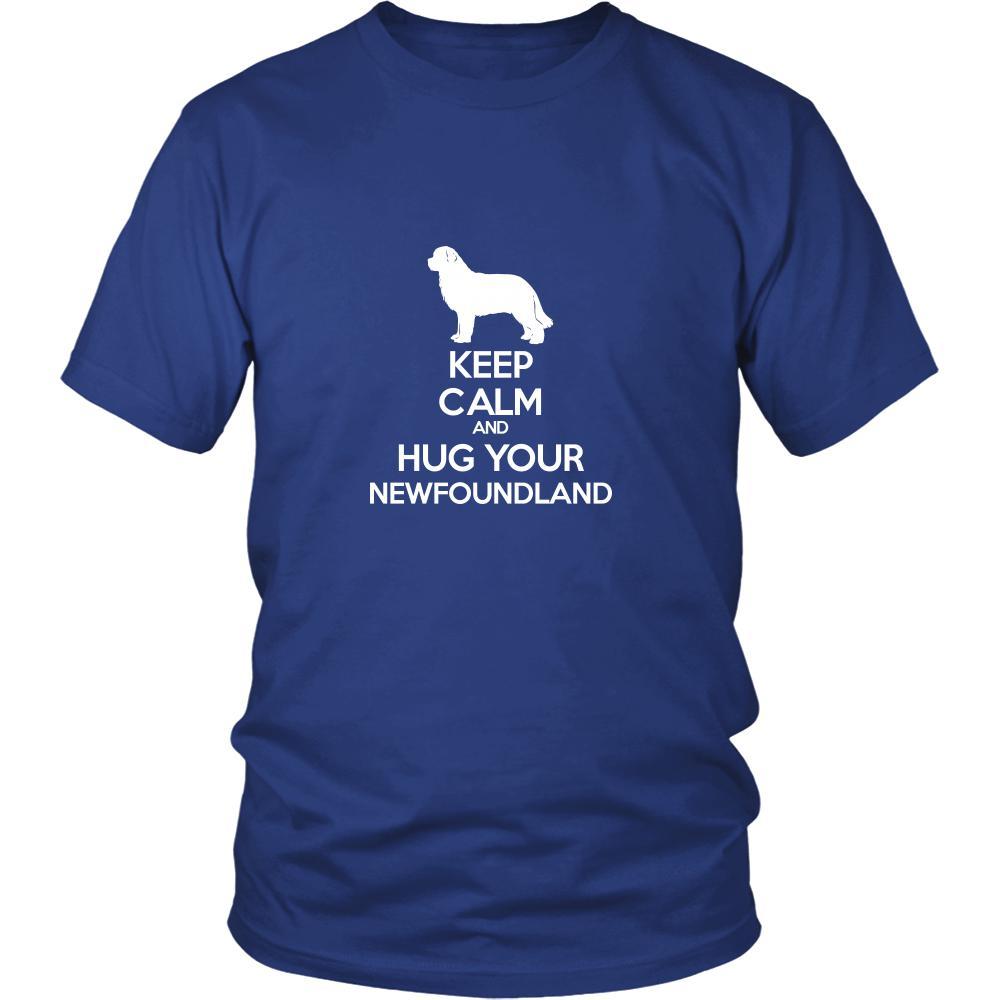 Newfoundland Shirt - Keep Calm and Hug Your Newfoundland- Dog Lover Gi ...