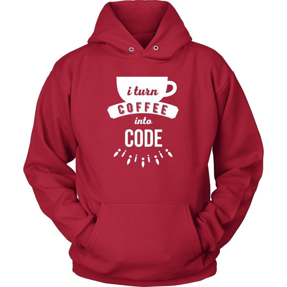 Programmers T Shirt - I turn coffee into code - Teelime | Unique t-shirts