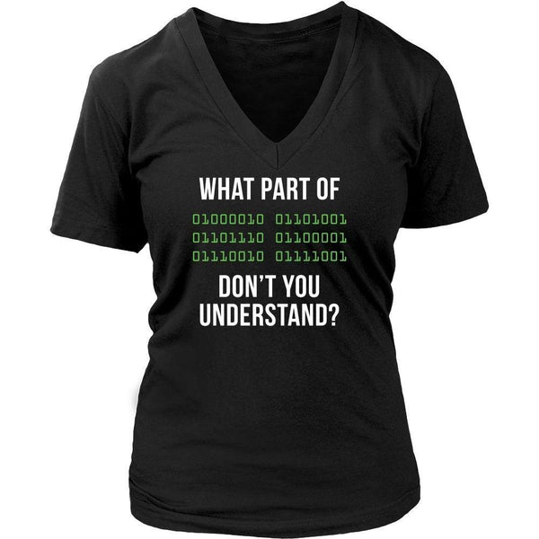 Programmers T Shirt What Part Of Some Binary Code Dont You Unders Teelime Unique T Shirts