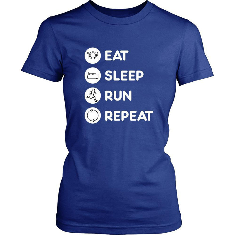 Running - Eat Sleep Run Repeat - Runner Hobby Shirt - Teelime | Unique ...