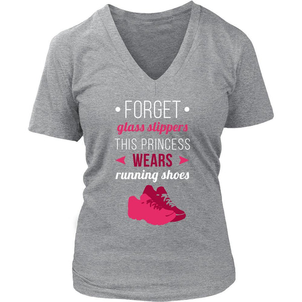 Running T Shirt - Forget glass slippers this princess wears - Teelime | Unique t-shirts