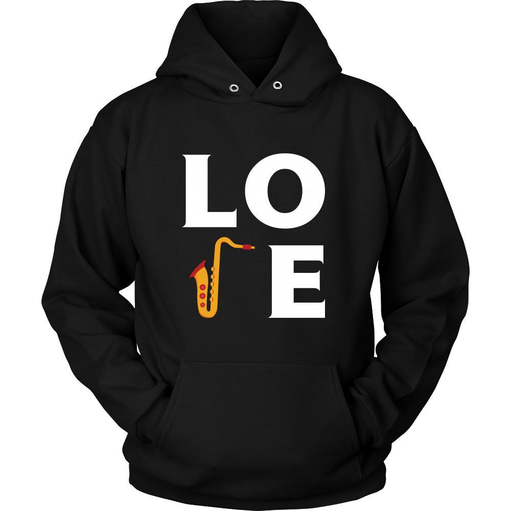 Saxophone - LOVE Saxophone - Music Instrument Shirt - Teelime | Unique ...