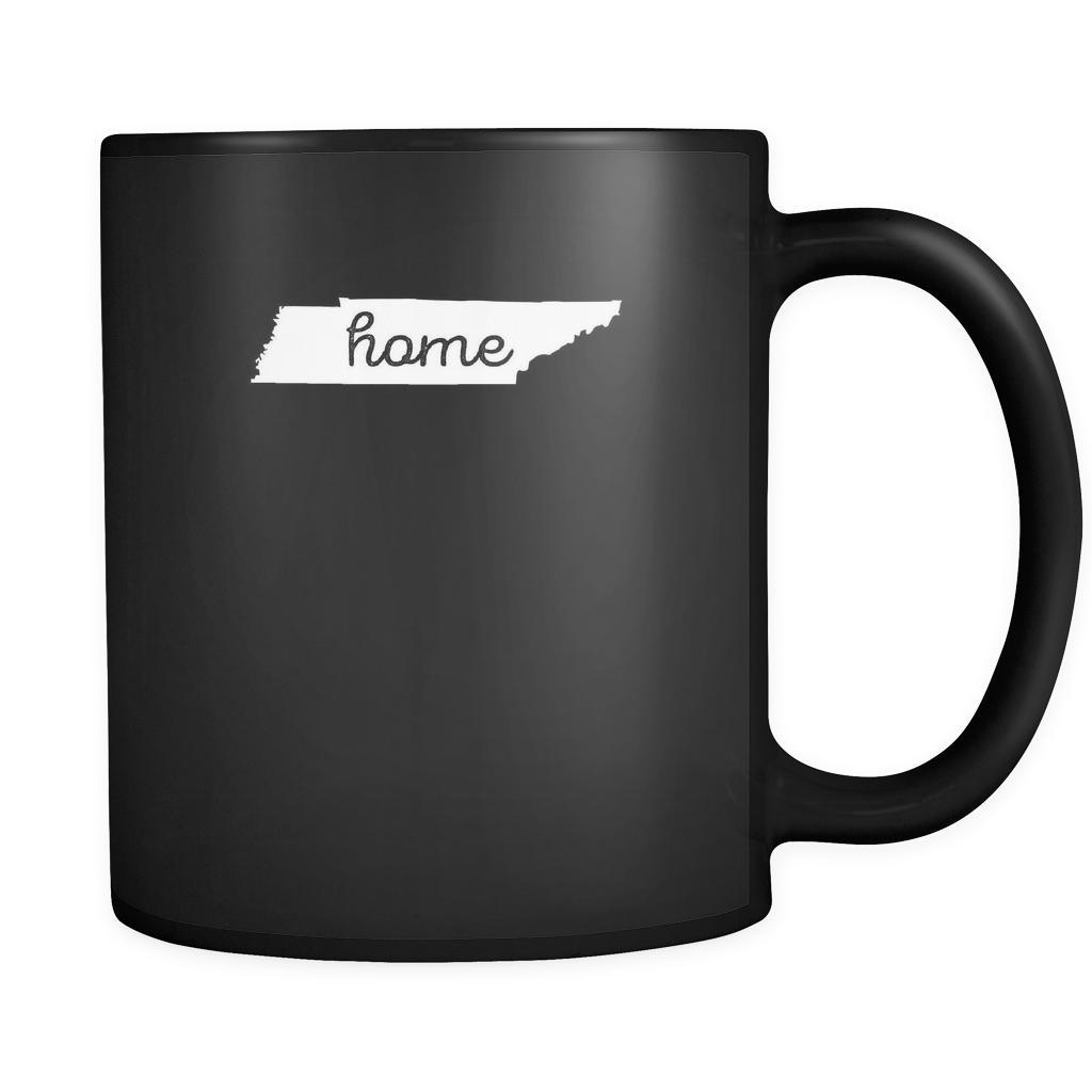 Tennessee Home Tennessee 11oz Black Mug - Teelime | Unique t-shirts