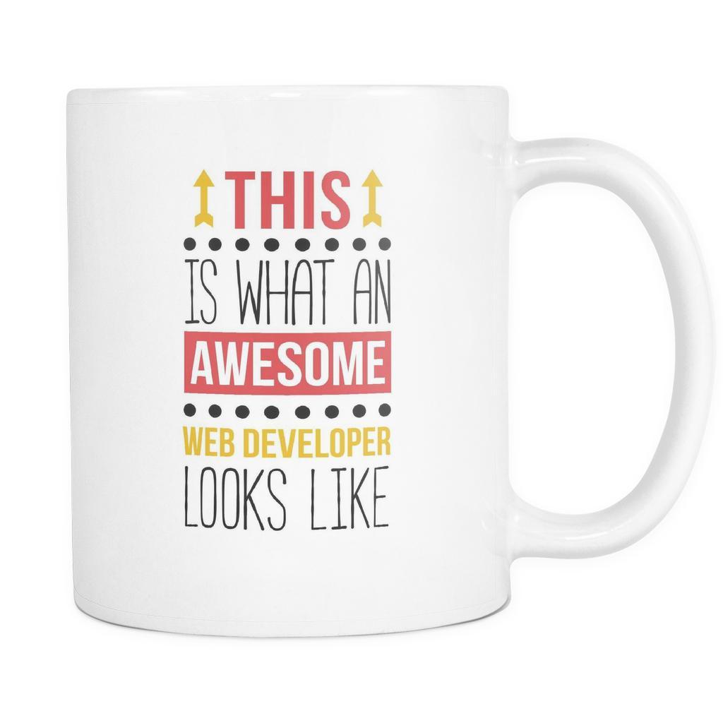 Web Developer coffee cup - Awesome Web Developer - Teelime | Unique t ...